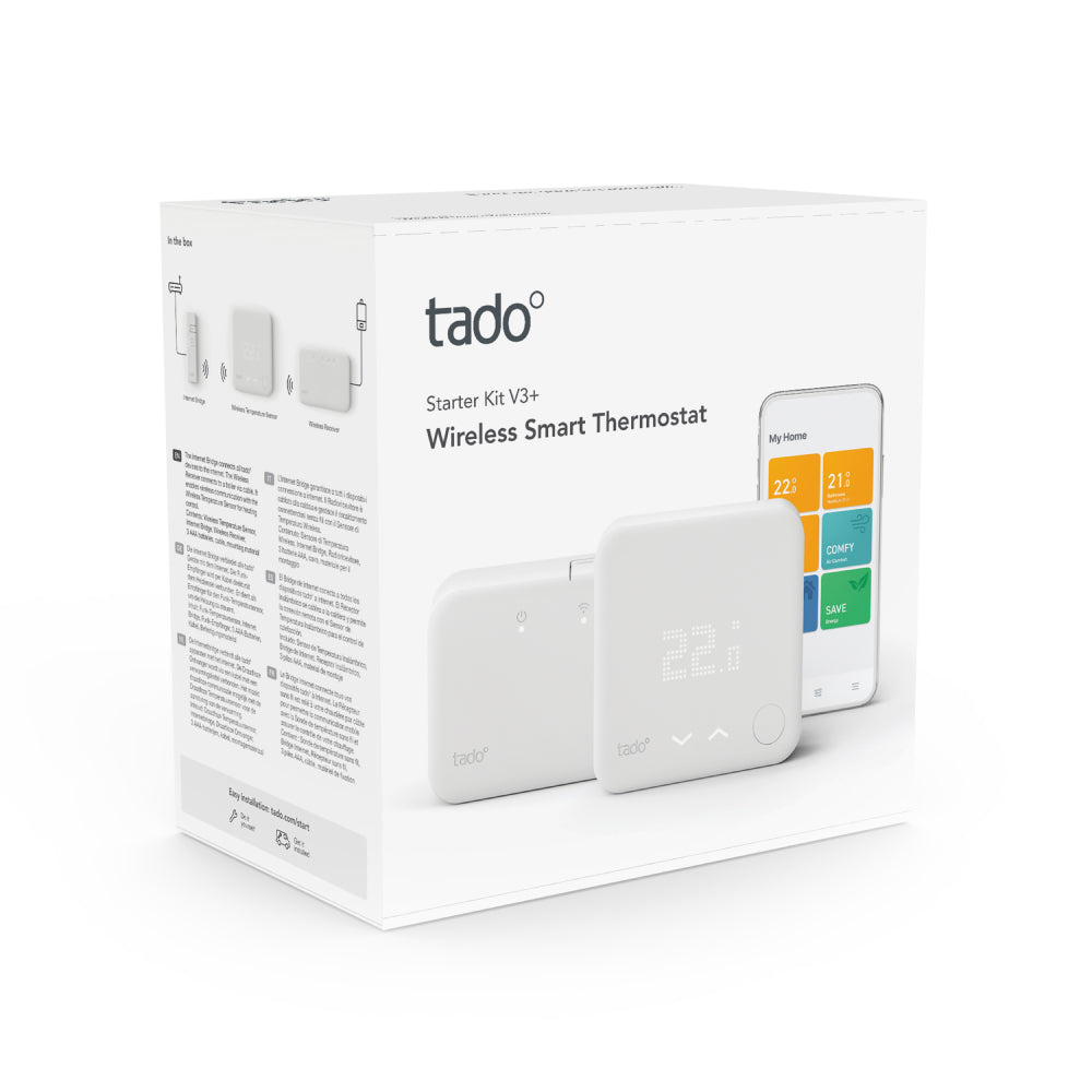 Wireless Smart Thermostat Starter Kit V3+ with Hot Water Control – tado° Shop